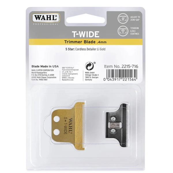 Wahl | Gold Detailer Li T-Wide Blade | OTB Hair